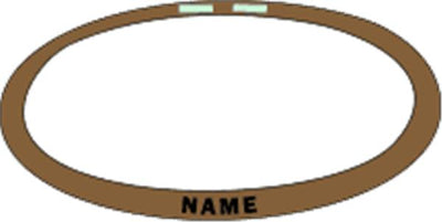 OCP Kevlar Helmet Band with Cat Eyes - Personalized with Name