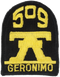 509th Infantry Patch - GERONIMO