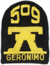 509th Infantry Patch - GERONIMO