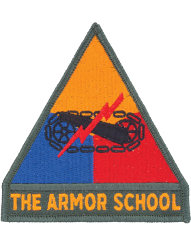 Armor School Patch Full Color Dress Sew-On