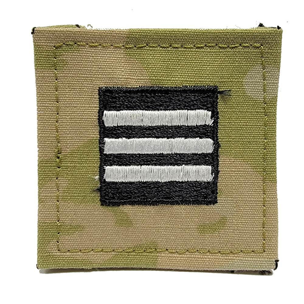 Air Force ROTC OCP Rank - 2x2 Rank Insignia with Hook Fastener