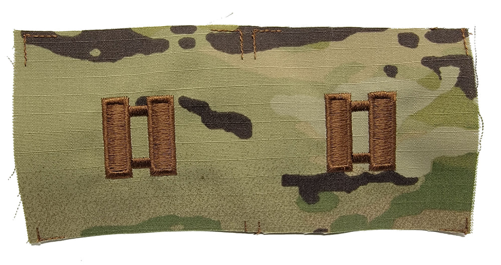 U.S. Air Force ACU Rank with Hook - USAF OCP Rank - Spice Brown