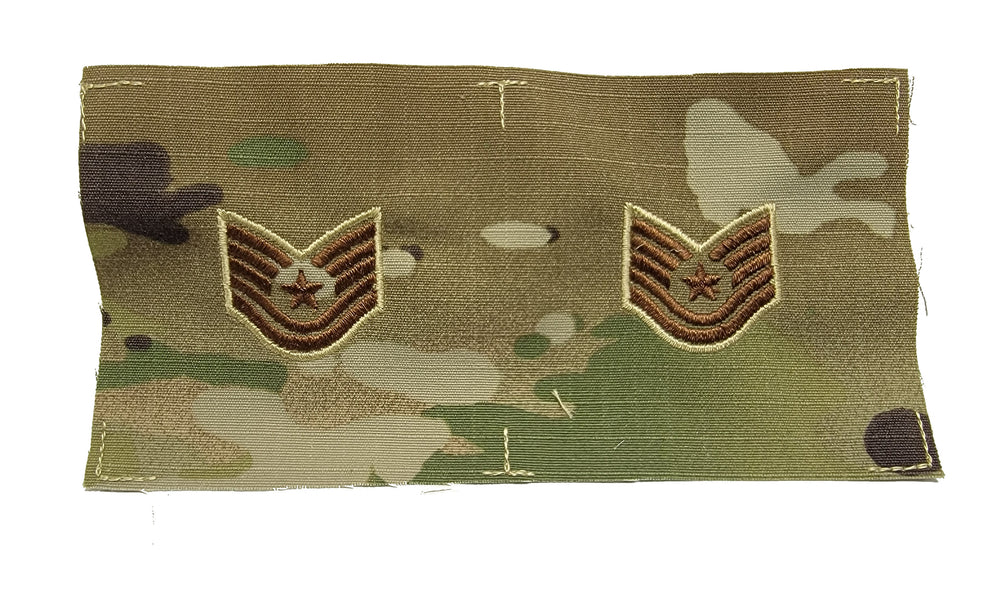 U.S. Air Force ACU Rank with Hook - USAF OCP Rank - Spice Brown