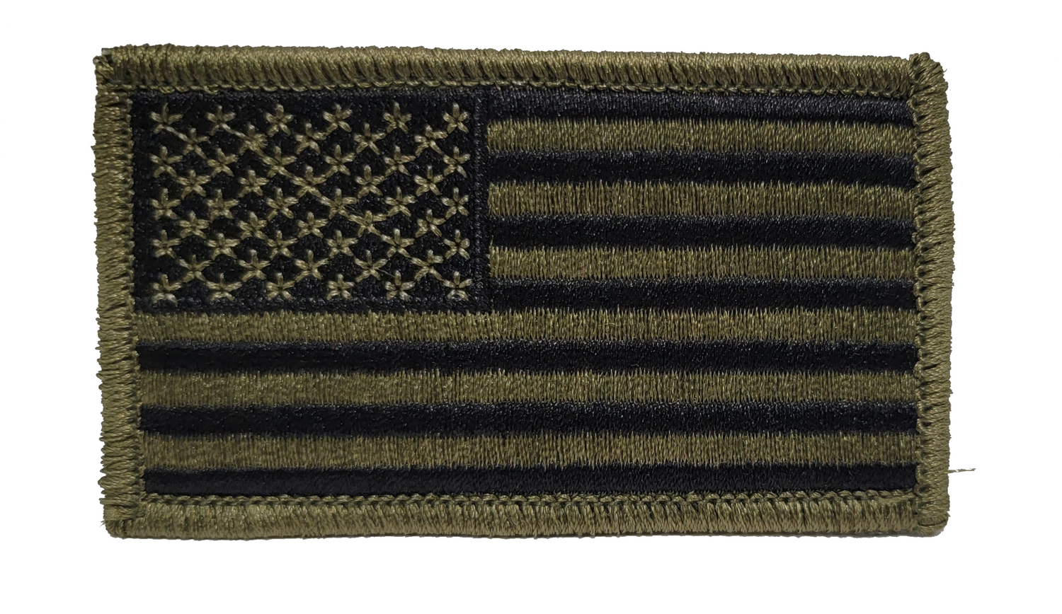 U.S. American Flag Patch - SUBDUED O.D. GREEN - FORWARD FACING