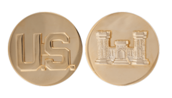 Engineer Enlisted Collar Device Set