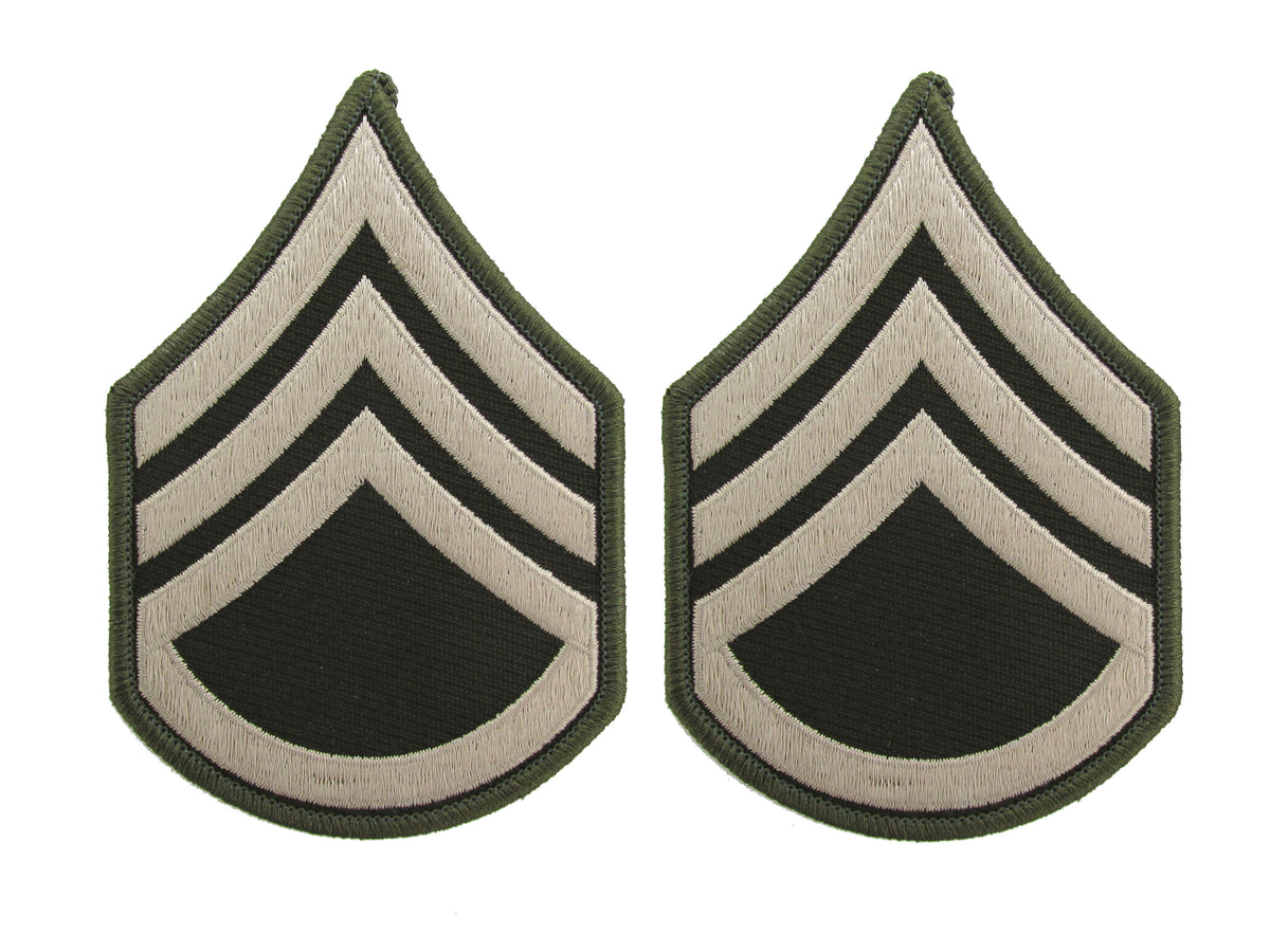 U.S. Army AGSU Chevrons Rank - Pair - Pinks and Greens
