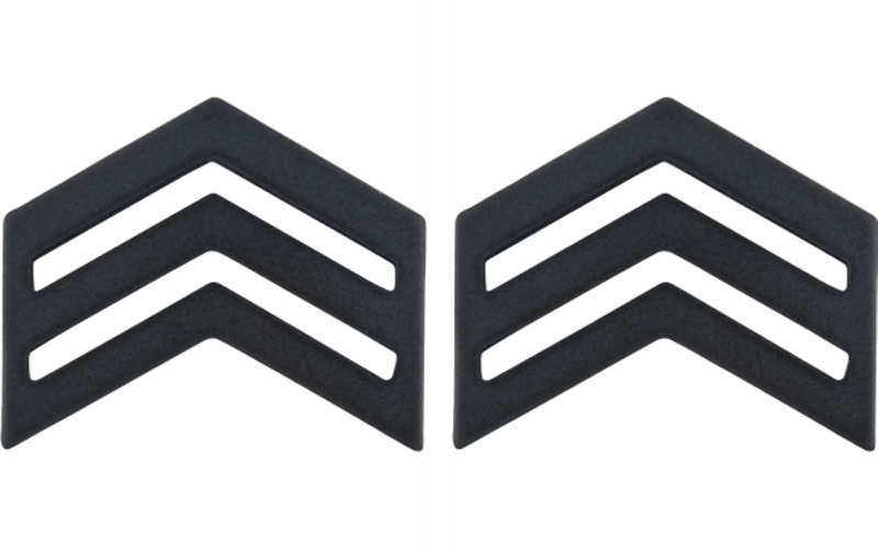 U.S. Army Black Metal ROTC Rank - Pin-on Insignia