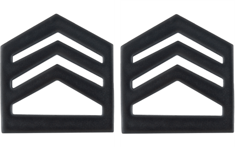 U.S. Army Black Metal ROTC Rank - Pin-on Insignia
