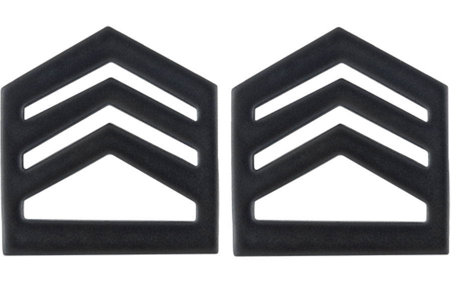 U.S. Army Black Metal ROTC Rank - Pin-on Insignia