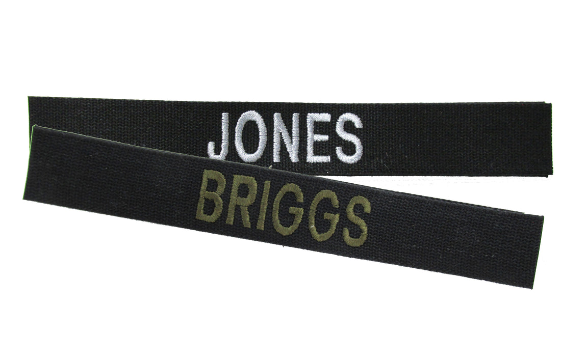 Custom Color Name Tapes | Personalized Embroidered Name Tapes