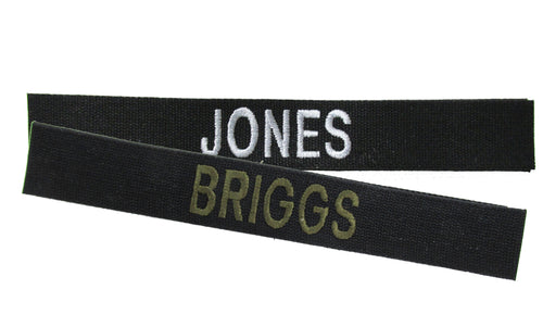 Custom Color Name Tapes | Personalized Embroidered Name Tapes