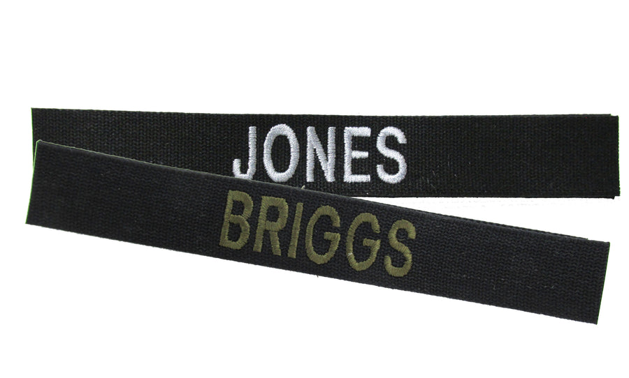 Custom Color Name Tapes | Personalized Embroidered Name Tapes