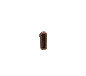 Bronze Number One (1) Ribbon Device - 3/16 inch