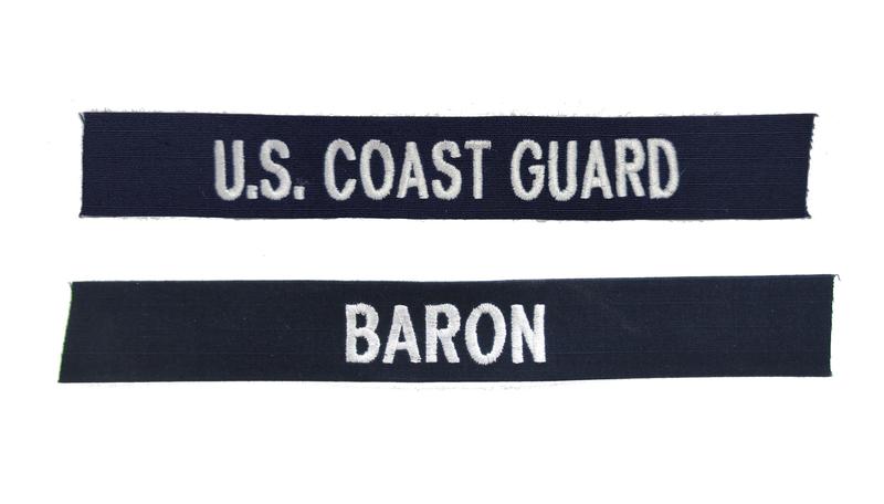 U.S. Coast Guard Name Tapes and Tags