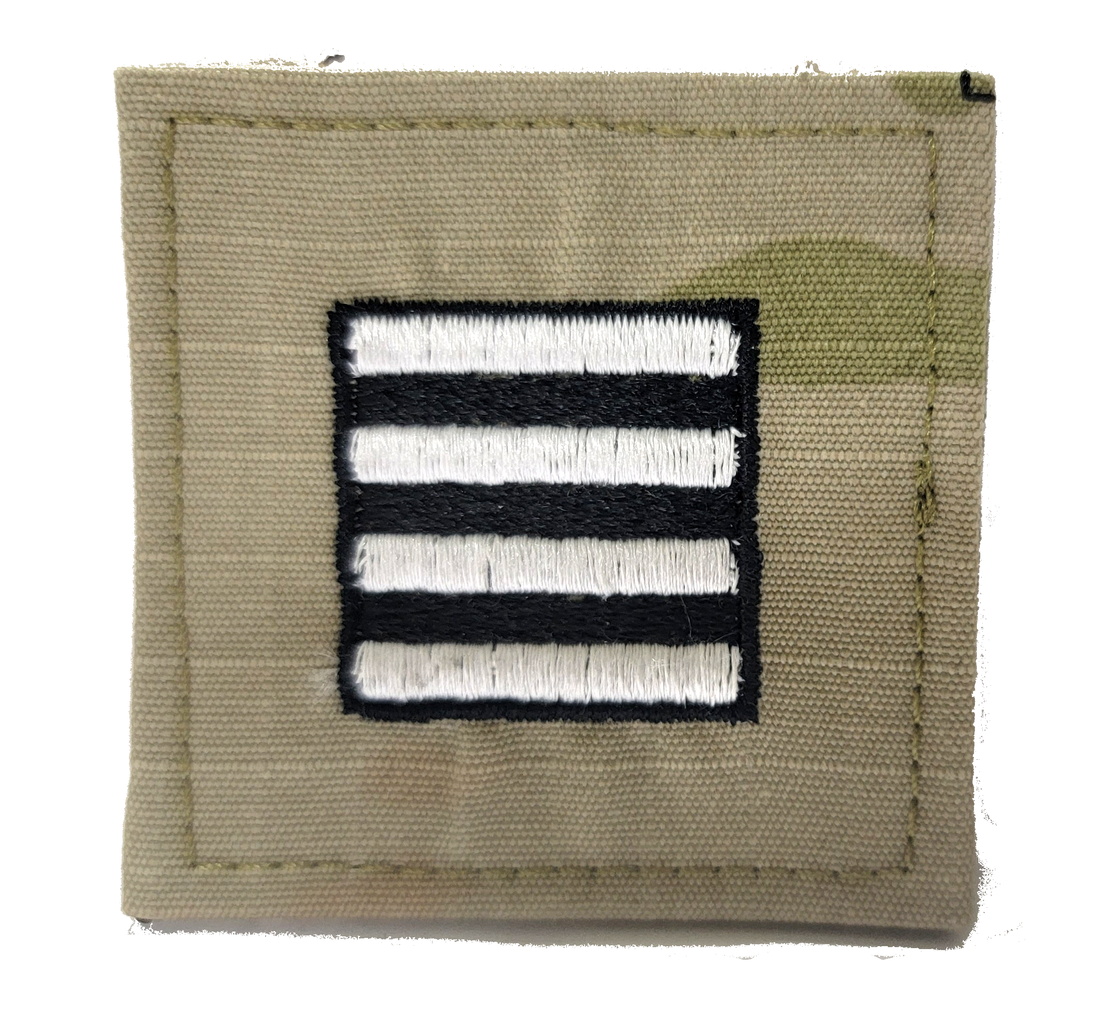 Air Force ROTC OCP Rank - 2x2 Rank Insignia with Hook Fastener