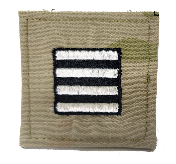 Air Force ROTC OCP Rank - 2x2 Rank Insignia with Hook Fastener