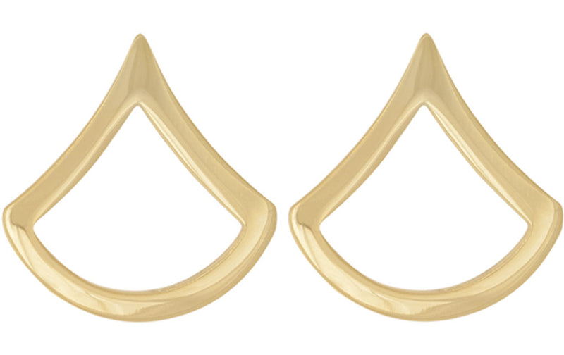 U.S. Army Gold Metal Pin On Rank - Made in U.S.A.