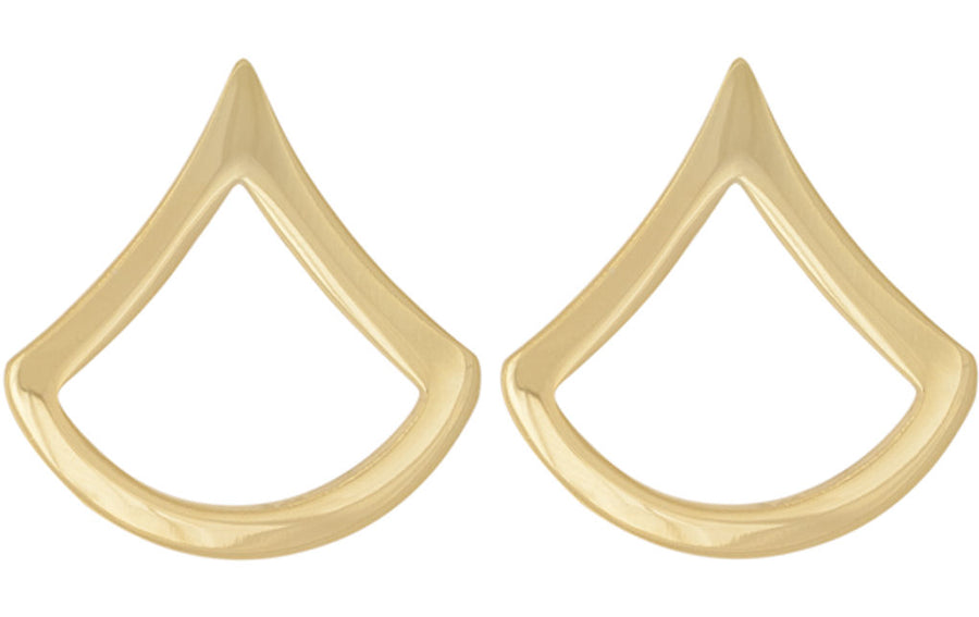 U.S. Army Gold Metal Pin On Rank - Made in U.S.A.