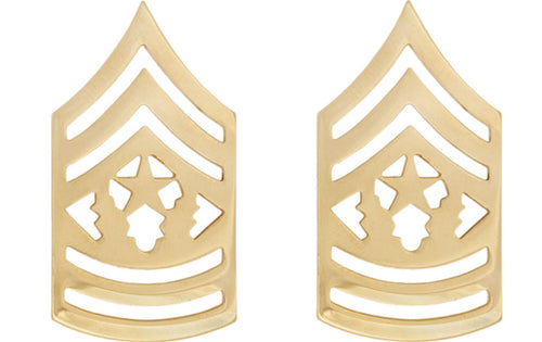 U.S. Army Gold Metal Pin On Rank - Made in U.S.A.