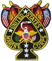 USMC Spade Flags Small Patch - CLEARANCE!