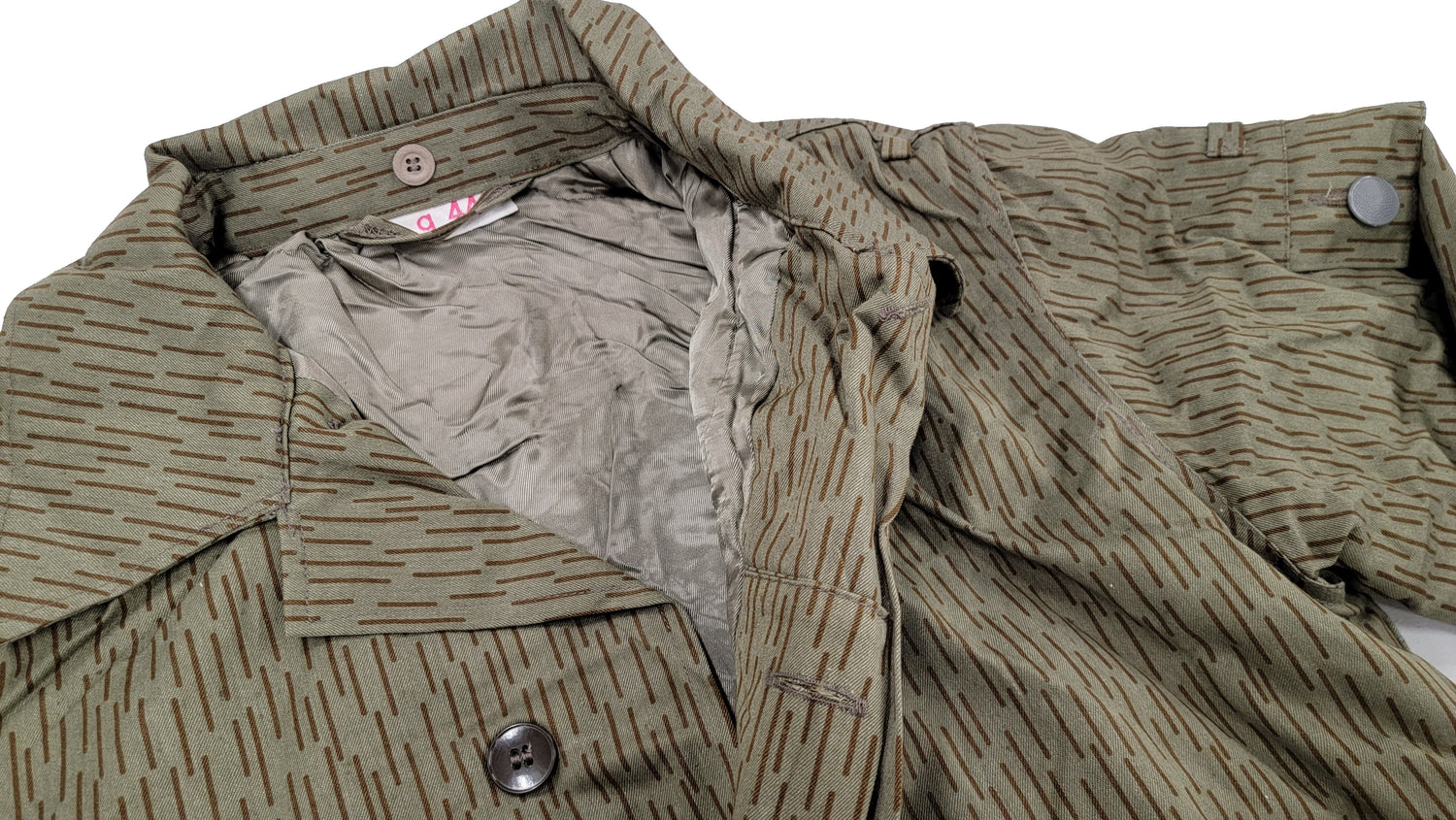 INSULATED East German DDR Raindrop Camouflage Pattern Jacket