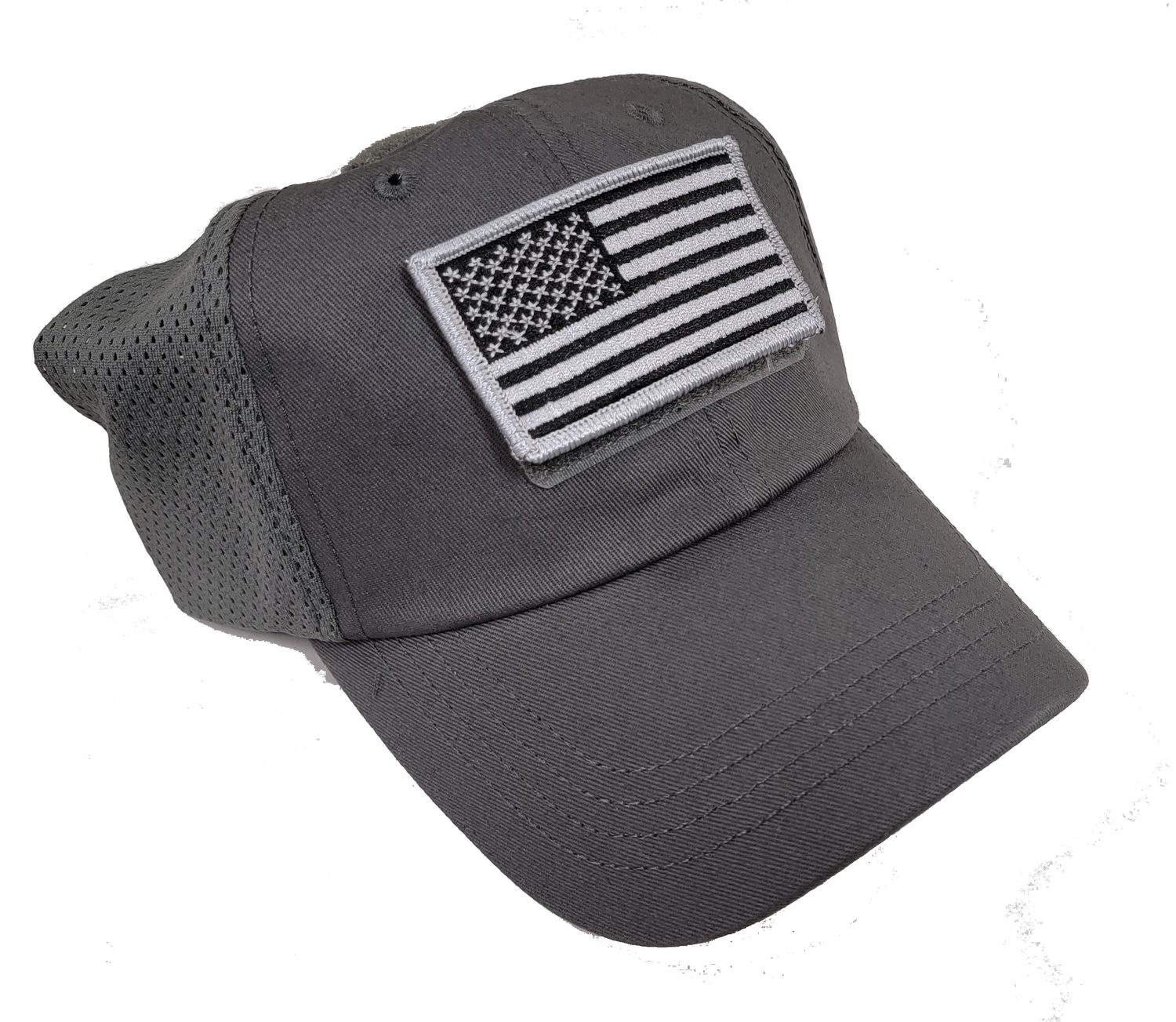 MESH Tactical Cap Package Deal - U.S. Flag Patch and Name Tape