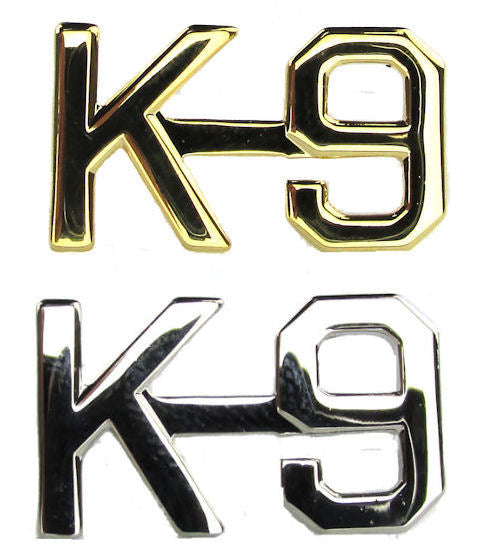 K9 Collar Letter Insignia No Shine Metal Pinon Pair Annual Report Of