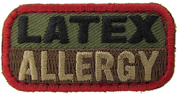 LATEX ALLERGY Patch - WOODLAND