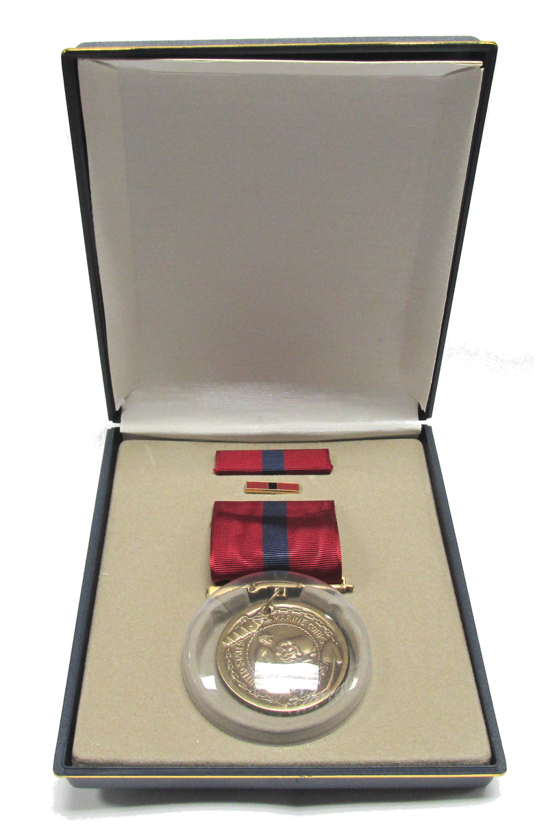 U.S. Marine Corps Good Conduct Medal Set with Ribbon and Lapel Pin