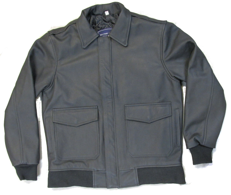 CLEARANCE - Leather Bomber Jacket - Military Uniform Supply