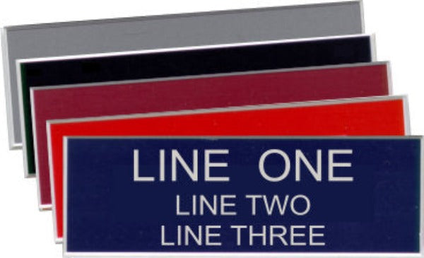 Engraved Name Plate - Three Lines