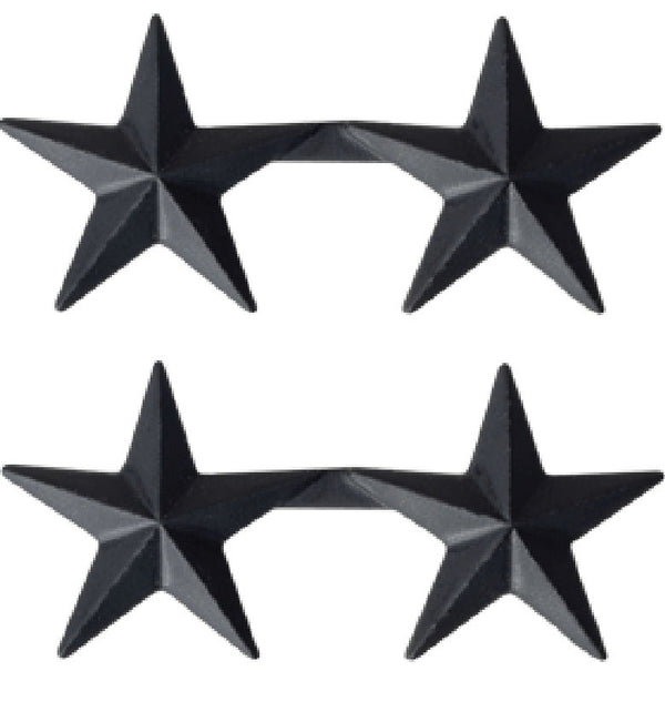 U.S. Army Black Metal Pin On Rank - Made in U.S.A.