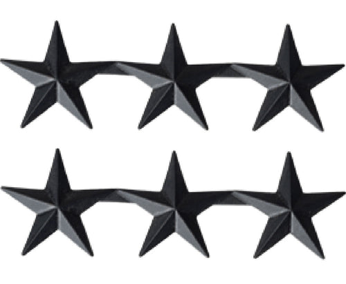 U.S. Army Black Metal Pin On Rank - Made in U.S.A.