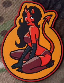 Devil Girl Morale Patch PVC - Mil-Spec Monkey