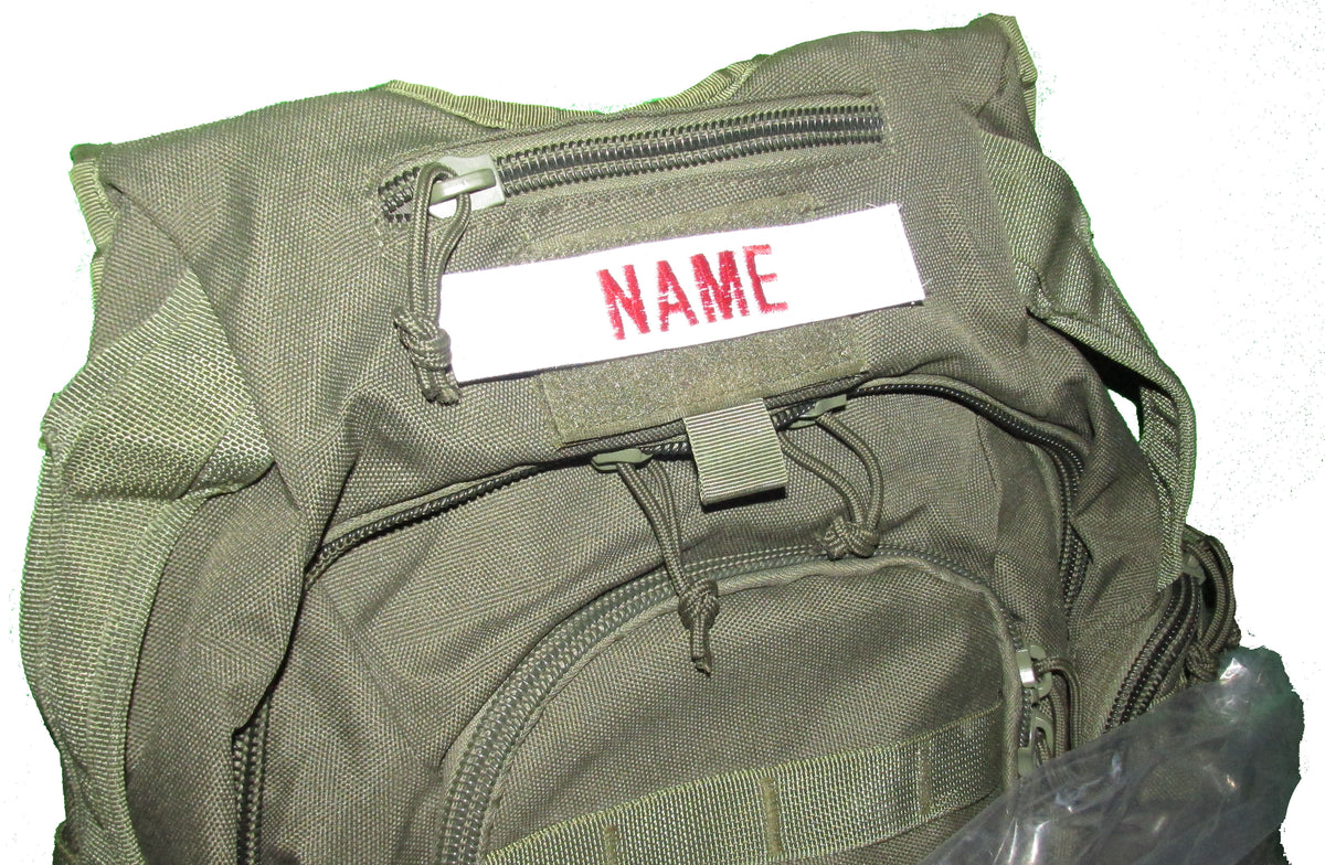 Reflective Name Tape with Hook Fastener - Custom Name Tapes