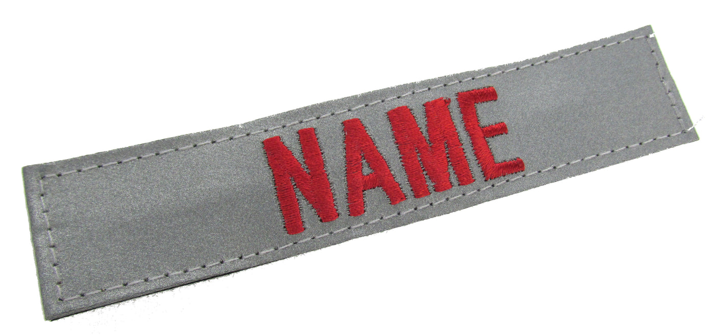Reflective Name Tape with Hook Fastener - Custom Name Tapes
