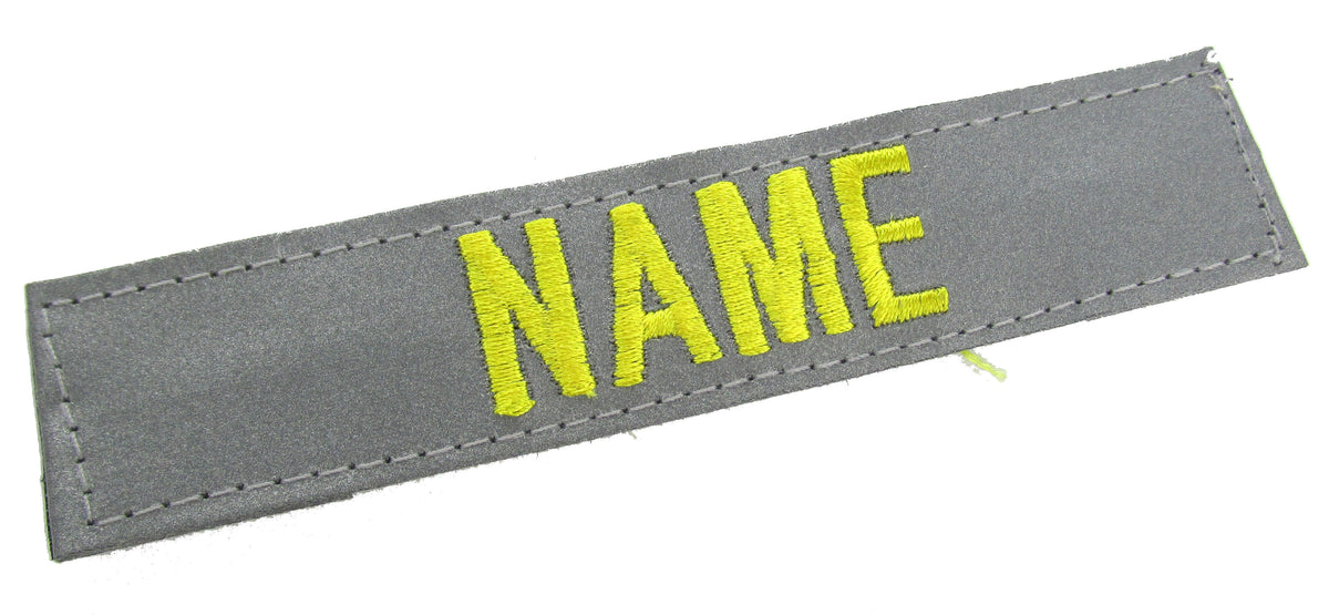 Reflective Name Tape with Hook Fastener - Custom Name Tapes