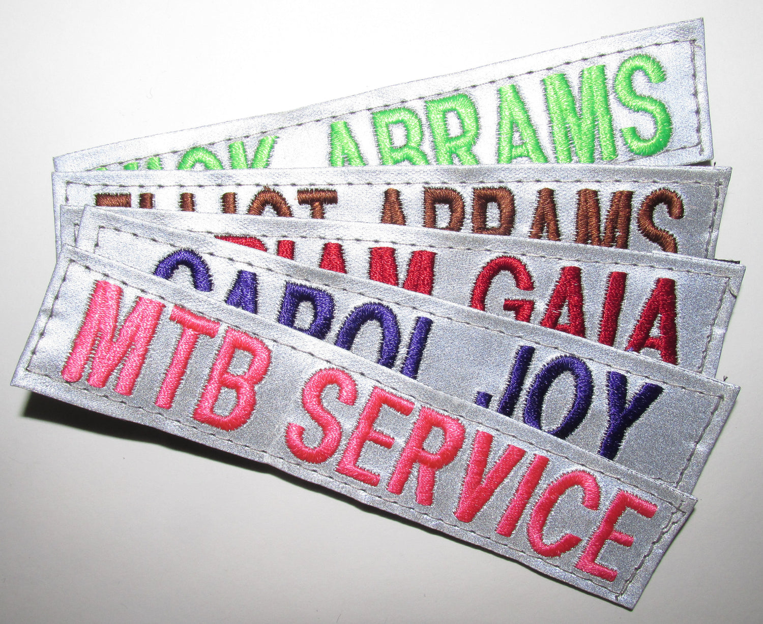 Reflective Name Tape with Hook Fastener - Custom Name Tapes