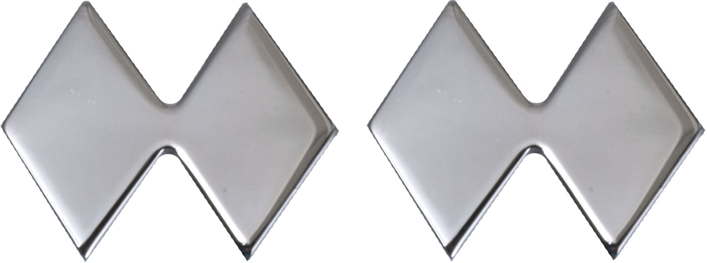 U.S. Army ROTC Rank - No Shine Pin-on Metal Rank Insignia