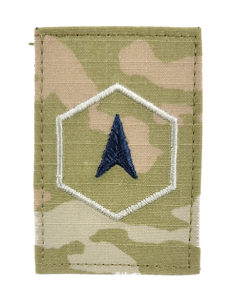 U.S. Space Force OCP Rank with Hook Fastener