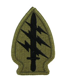 Special Forces OCP Patch with Hook Fastener Backing - Airborne Tab Opt