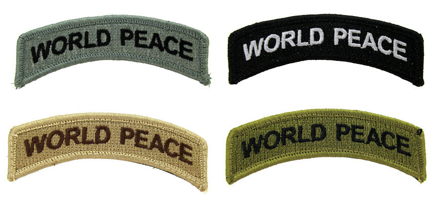 CLEARANCE - World Peace Tab Morale Patch - Various Colors